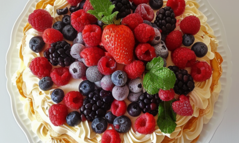 Pastel de Crepas con Frutos Rojos, Receta Deliciosa y Elegante | La Receta